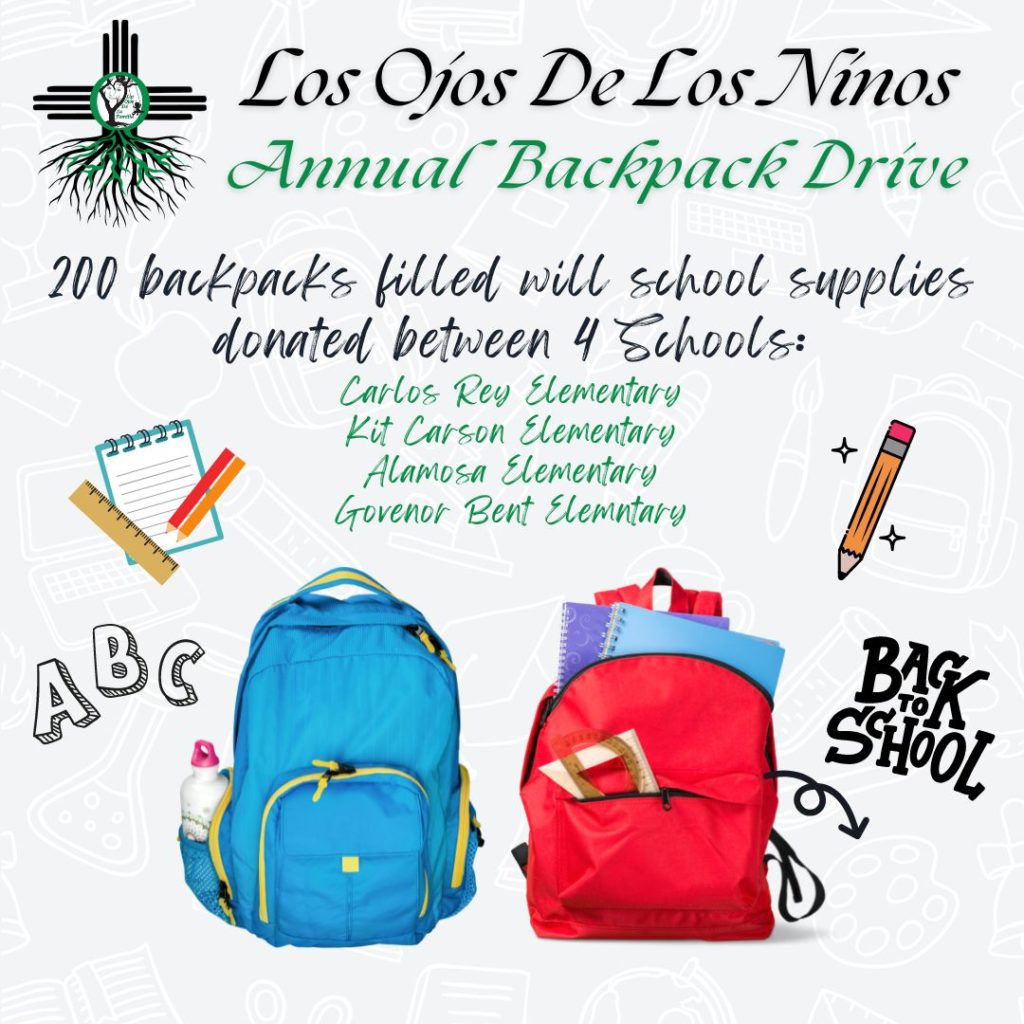 Backpack Drive – Los Ojos del la Familia